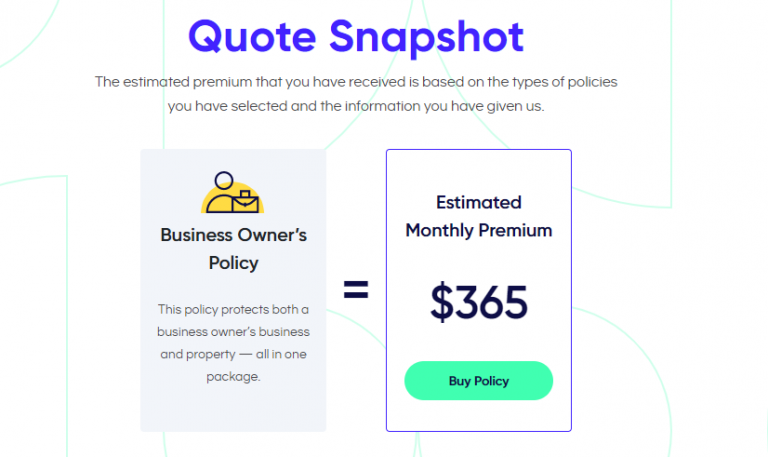 New & Improved Quote Snapshot - Coterie Insurance