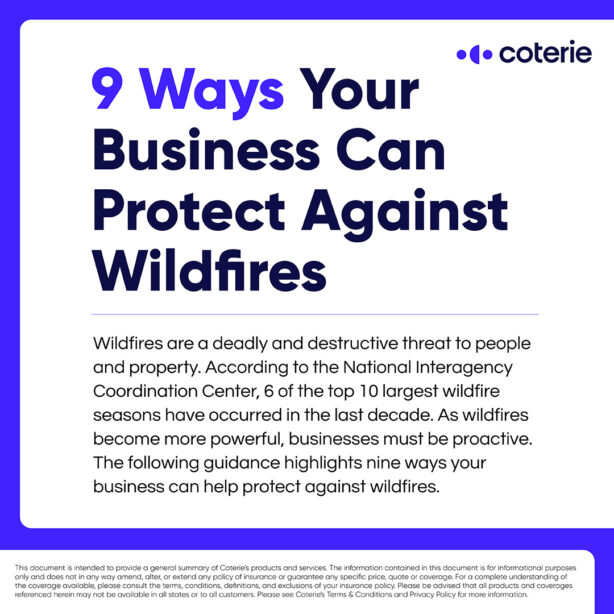Mitigating Wildfire Risk for Small Businesses | Coterie Insurance